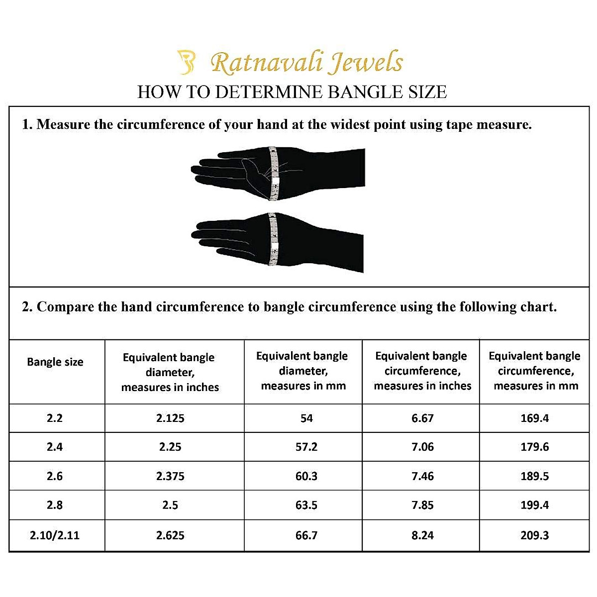 Ratnavali Jewels CZ Zirconia Gold Tone Marquise Diamond Elegant Bollywood Indian Bangles Kada Jewelry Women Wedding Bride (Rose Gold, 2.8)