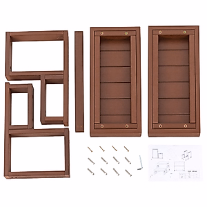 Hot Tub Spa Steps Outdoor Hot Tub Stairs Polystyrene Spa Steps fit for Any Hot Tub Shape and Size(3.28ft High), Brown