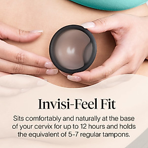 Cora Menstrual Disc | Reusable Period Disc | Wear Up to 12-Hours | Sustainable Alternative to Tampons/Pads | for Light/Heavy Flows | Leak Proof | Medical Grade Silicone | Eco-Friendly Feminine Hygiene