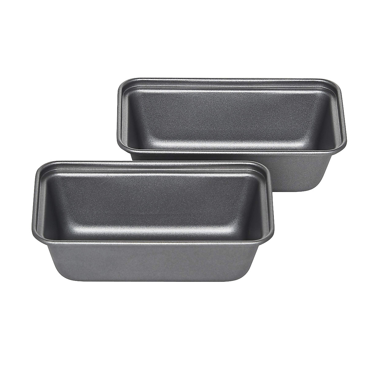 Instant Pot Official Non-Stick Mini Loaf Pans, Set of 2, Versatile for Meatloaf, Lasagna, Desserts, Compatible with 6-Quart and 8-Quart Cookers, Easy Cleanup, Gray