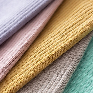 Yoga Pilates Socks with Grips for Women Non Slip Compression Cushioned Knee High Over the Calf Socks for Barre Ballet Dance (Black)