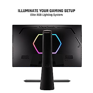 ViewSonic ELITE XG270 27 Inch 1080p 1ms 240Hz IPS Gaming Monitor with GSYNC Compatible, Advanced RGB Lighting and Advanced Ergonomics for Esports