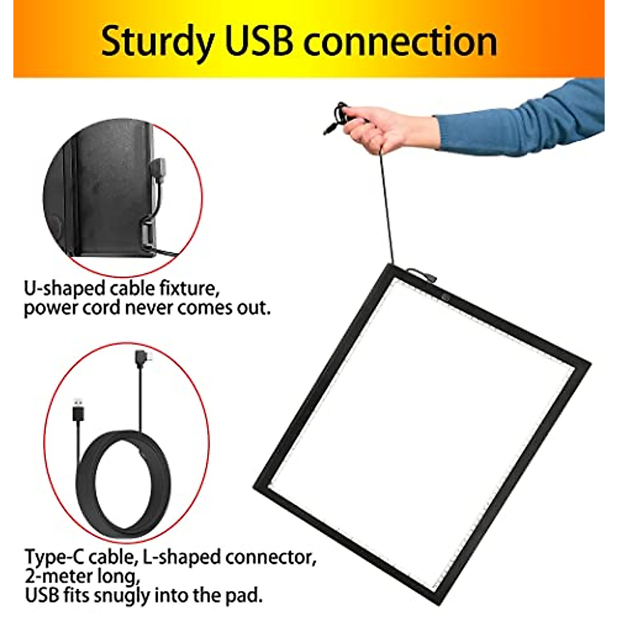 A3 Diamond Painting Light Pad with Built-in Stand, Hawanik A3 Large LED Tracing Light Box with Stand for Vinyl Weeding Drawing