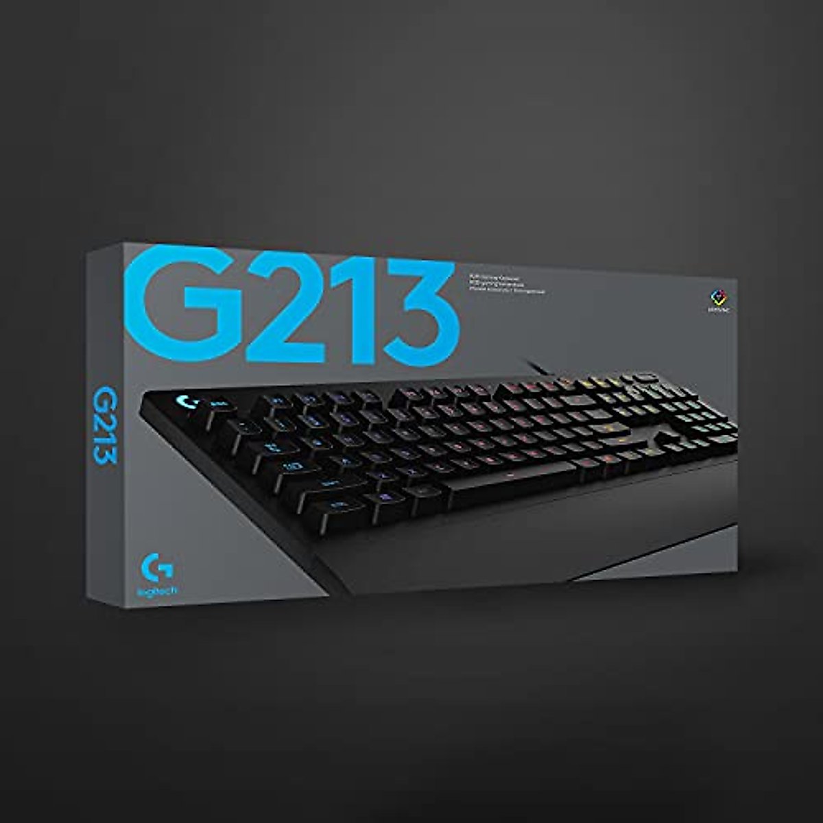 Logitech G213 Prodigy Gaming Keyboard, LIGHTSYNC RGB Backlit Keys, Spill-Resistant, Customizable Keys, Dedicated Multi-Media Keys – Black