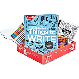 Highlights Book of Things to Write Activity Kit, Creative Writing Set for Kids Ages 7+