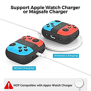 TRONWIN Silicone Airpods Pro 2 Case Protective Covers Skin Gamepad Design for Airpods Pro 2022 [Support Wireless Charging] Compatible with Apple Airpods Pro 2nd Generation