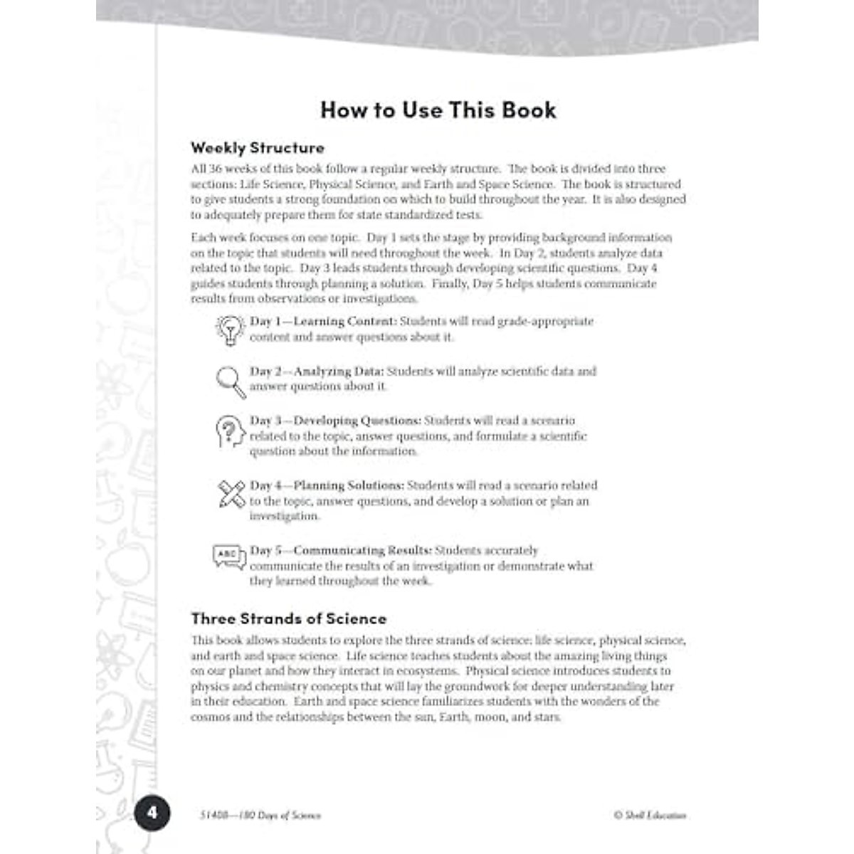 180 Days™: Science, Earth and Space Science for 2nd Grade Practice Workbook for Classroom and Home, Cool and Fun Practice Created by Teachers (180 Days of Practice)