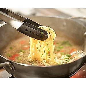 Joseph Joseph Elevate Fusion Set of 2 Silicone Tongs with Integrated Tool Rests, Stainless Steel