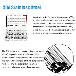 DYWISHKEY 520 PCS M3 M4 M5 M6, 304 Stainless Steel Hex Button Head Cap Bolts Screws Nuts Washers Assortment Kit with Hex Wrenches