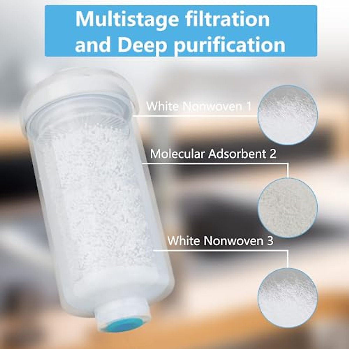 SUPER.BDACC Flouride Gravity System Water Filter, for Berkey K5366 Flouride and Arsenic Reduction Elements Filters, Compatible with Berkey Filtration, Pack of 2