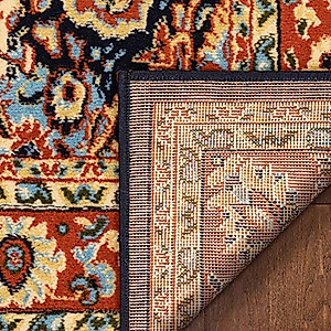 Well Woven MENA Navy Blue Traditional Oriental Medallion Area Rug (7'10" x 9'10")