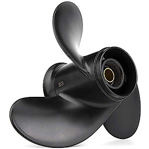 Ayaksmi Jason Marine OEM Grade 9 x 9 Aluminum Outboard Propeller fit Mercury Engines 9.9-15HP, Hub Kits Installed, Ref No.48-828156A12, 8 Spline Tooth, RH