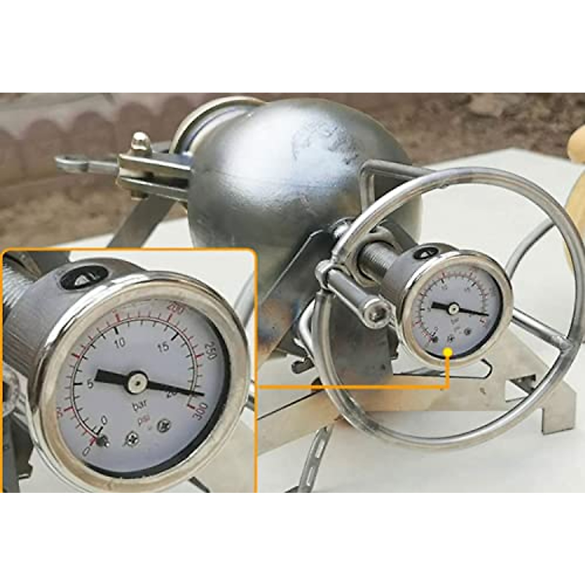 Ashendikan Hand Popcorn Machine Home Small 304 Stainless Steel Grain Amplifier Old-Fashioned Mini Popcorn Pot