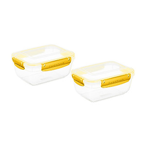 Superio Food Storage Container, 48 oz, Yellow
