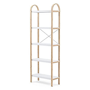 Umbra Bellwood 5-Tiered Freestanding Shelf White/Natural