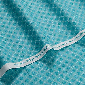 Riley Blake Granny Chic Needlepoint Blue, Fabric by the Yard