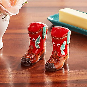 The Pioneer Woman Western Boots Salt and Pepper Shakers Set