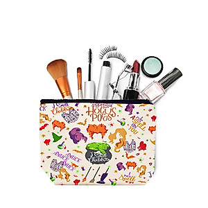 Eins Witch Sisters Makeup Bags for Women,Cosmetic Bag Witch Movie Zipper Pouch Travel Bag Portable Makeup Storage Organizer for Friends (nw-pp)