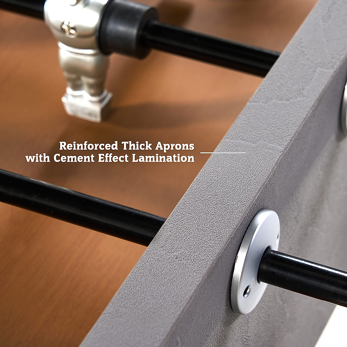 Hall of Games 56” Kinwood Foosball Gaming Table Competition Size, Durable and Stylish with Tabletop Sports Soccer Balls, Perfect for Family Game Rooms