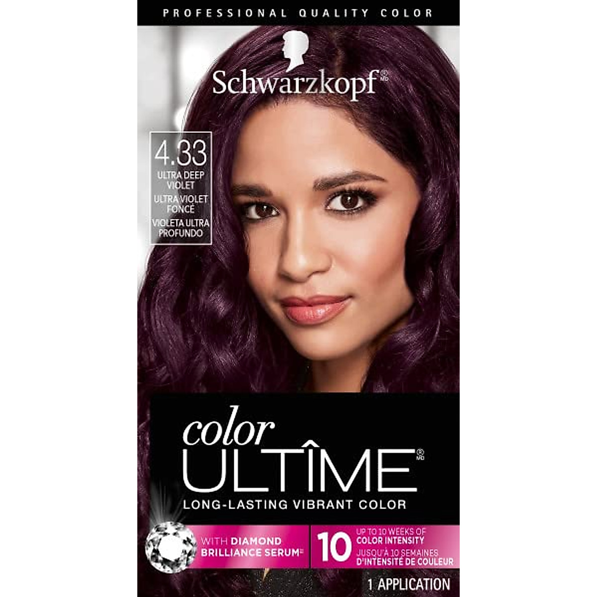 Schwarzkopf Color Ultime Hair Color Cream, 4.33 Ultra Deep Violet