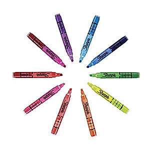 Sharpie Ink Indicator Tank Highlighters, Chisel Tip, Assorted Fluorescent, 4 Count (2021244)