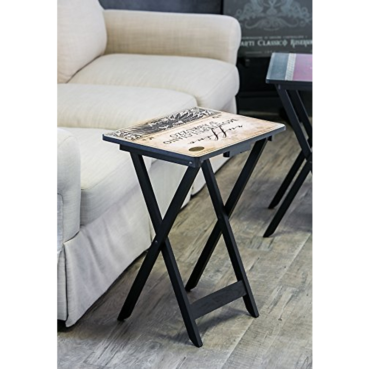 Home Decorators Collection Tuscan Wine Tv Trays Set, Set, Multi