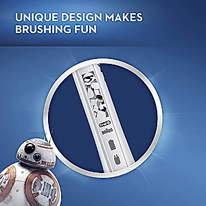 Oral-B Kids Electric Toothbrush with Replacement Brush Heads, Featuring Star Wars, for Kids 6+