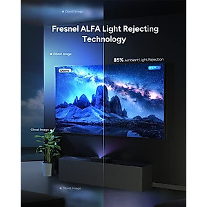 WEMAX PSF01 100-inch High-Gain Ultra Short Throw Projector Screen, 8K/4K UHD 16:9 Fixed Frame Screens, Ceiling Light Rejecting Ambient Light Rejecting ALR Projection Material for UST Projectors