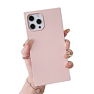 Cocomii Square Case Compatible with iPhone 13 Mini - Silicone, Slim, Matte, Soft Touch, Microfiber Lining, Fingerprint Resistant, Anti-Scratch, Shockproof (Chalk Pink)