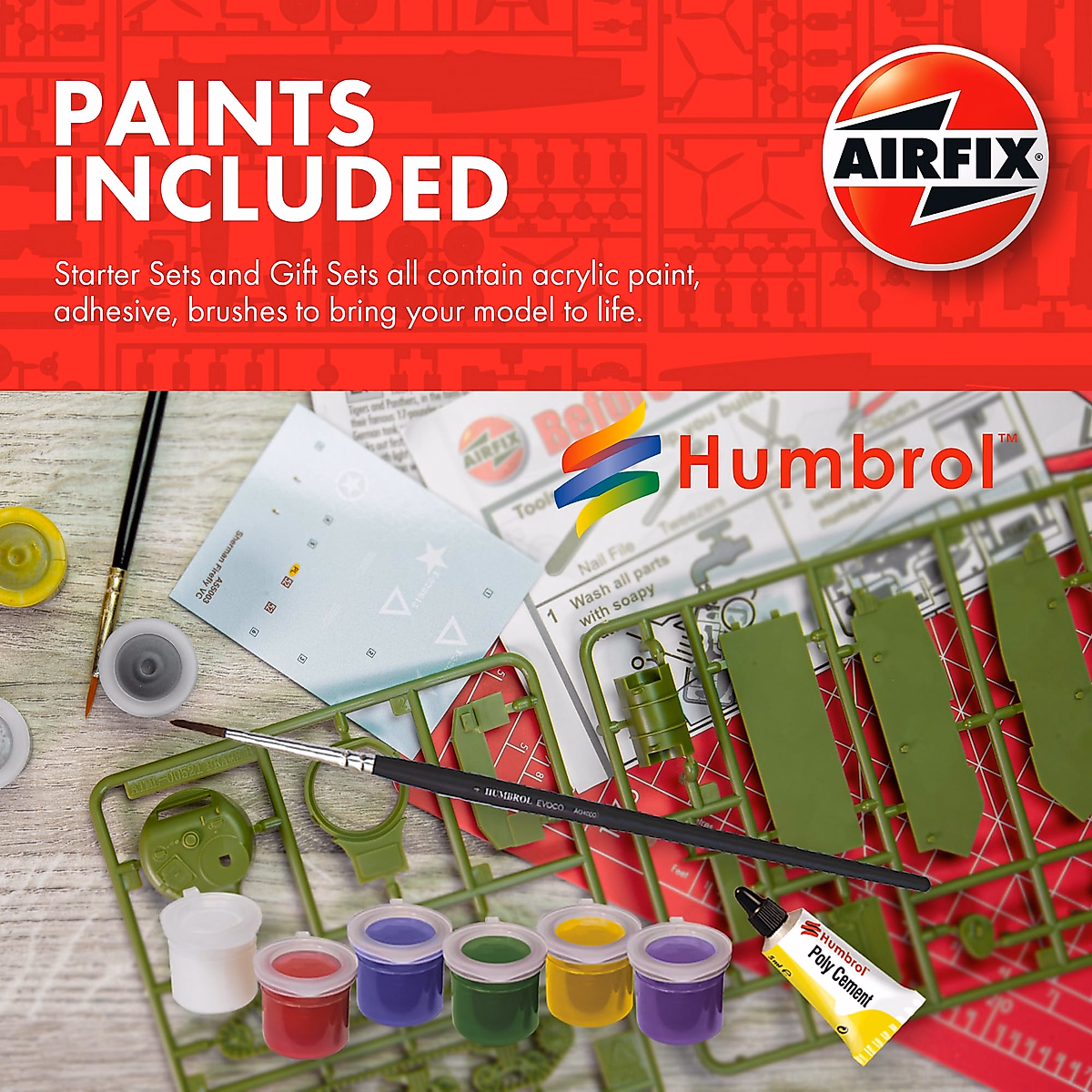 Airfix Model Airplane Kit Starter Set - A55010 Lockheed Martin F-35B Lightning II, Plastic Plane Model Kits for Adults & Kids 14+, Skill Level 1, 1:72 Scale WW2 Military Aircraft Models