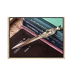 RY DISPLAY Metal Ancient Egyptian Totem Letter Opener Creative Office Gift for Historian Or Archaeologist (（Bronze） Anubis)