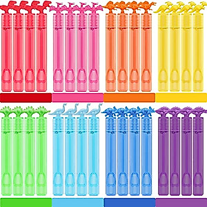 32 Pack Bubble for Kids Party Favors, 8 Style Mini Bubble Wands with Gift Box, Dinosaur Toys Bulk for Carnival Prizes Goodie Bag Stuffers Supplies, Birthday Bath Time Bubbles Blower Toy for Girl Boy
