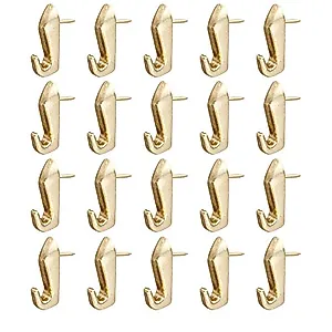 20 Pieces High-Heeled Shoes Shape Pushpin Hooks Zinc Alloy Push Pin Hanger Hooks Gold
