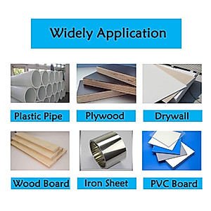 Antrader Heavy Duty 162mm/ 6-3/8" Bi-Metal Hole Saw, 38mm Depth High Speed Steel Wood Hole Cutter Bit with 1/2" Hex Shank Arbor for Cutting Wood, Soft Metal, Drywall, Plastic, Fiberboard