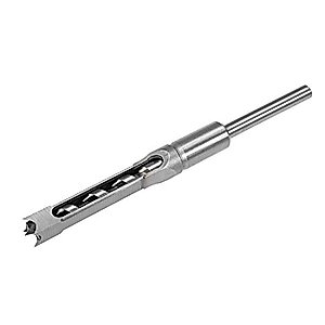 uxcell Square Hole Drill Bit, 1/2 Inch High-Carbon Steel Hollow Chisel Mortise Power Tool for Woodworking