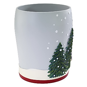 Avanti Linens - Waste Basket, Decorative Trashcan, Guest Bathroom Essentials, Holiday Home Decor (Country Friends Collection)