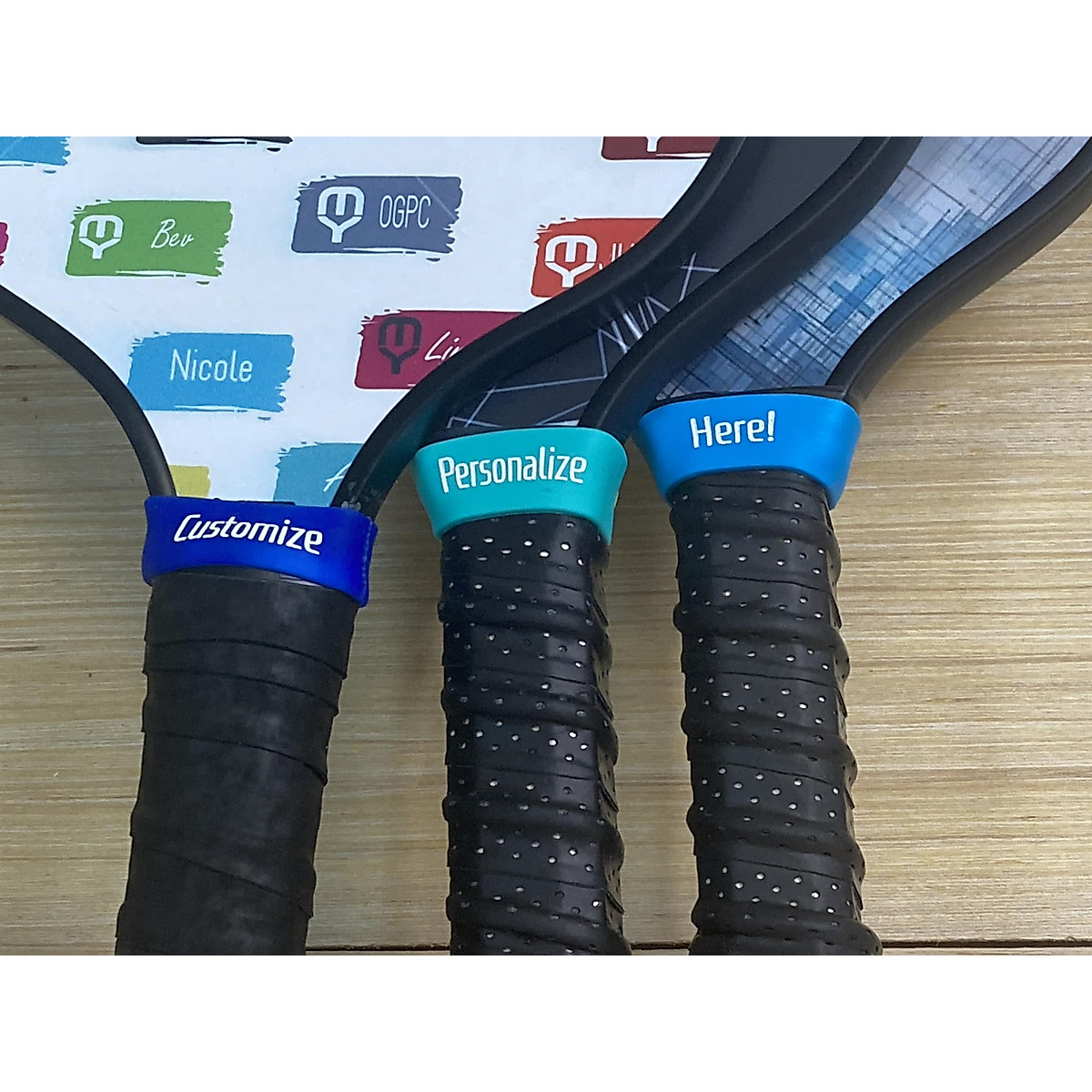 MYPadL Pickleball Paddle Personalizable Bands (Royal Blue)