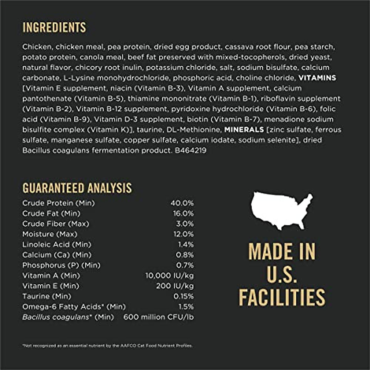 Purina Pro Plan Grain Free, High Protein, Natural Dry Cat Food, Chicken & Egg Formula - 6 lb. Bag