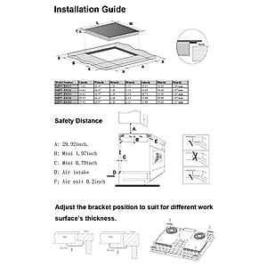 Empava 24" Stove Power Boost Vitro Ceramic Black Electric Induction Cooktop with 4 Booster Burners Smooth Surface Tempered Glass, 24 Inch