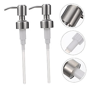 Housoutil 4 Pcs Sprinkler Foaming Hand Soap Dispenser Soap Dispenser Kitchen Foaming Soap Dispenser Soap Dispenser Pump Replacement Stainless Steel Emulsification Pump Travel Nozzle