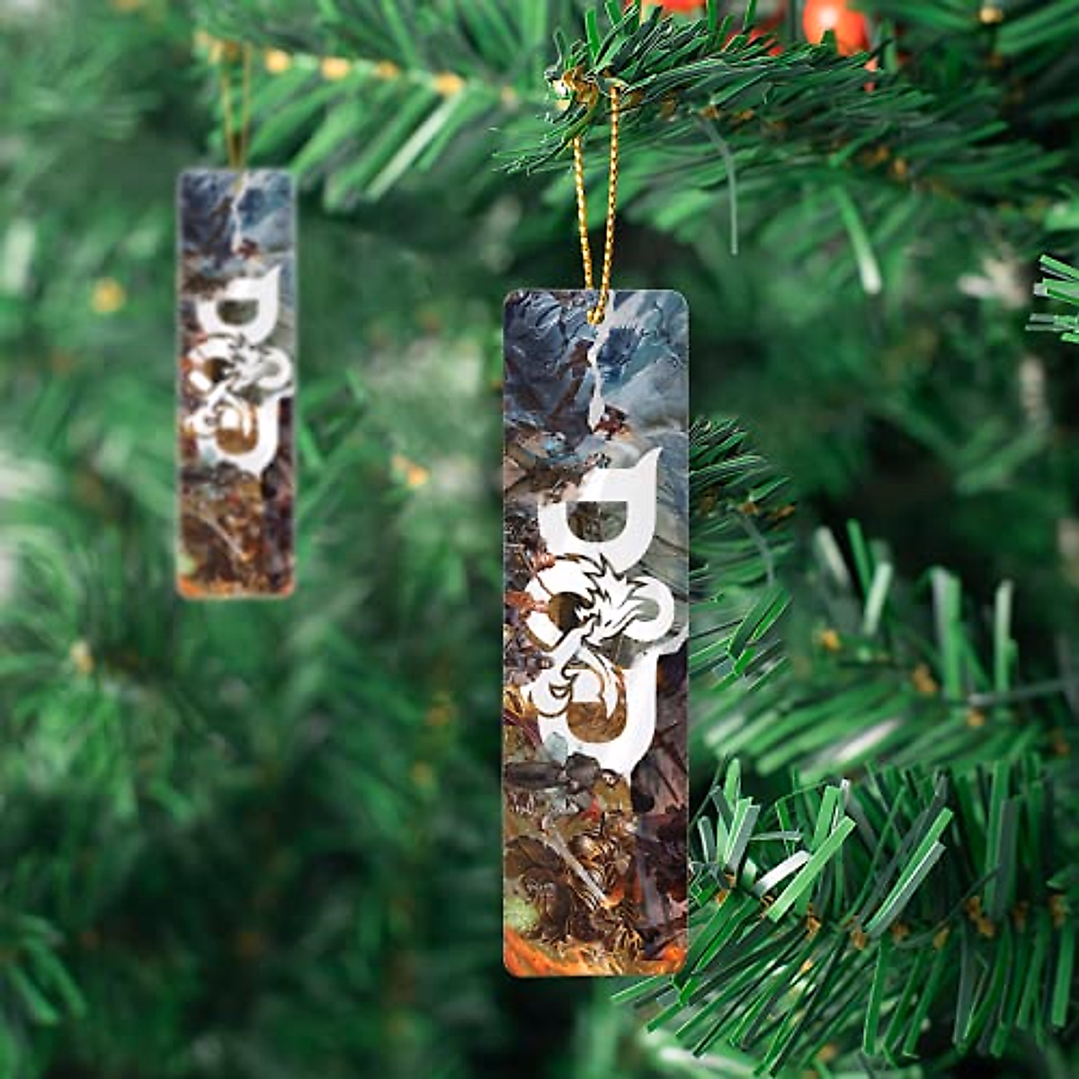 Bookmarks Metal Ruler Dungeon Bookography and Measure Dragons Tassels Collage Bookworm for Reading Bibliophile Book Christmas Ornament Markers Gift Bookmark