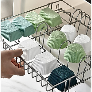 Dtzzou Silicone Cupcake Baking Cups 24 Pack Reusable & Non-stick Muffin Cupcake Liners 3 Shapes Cake Molds Sets for Party Supplies