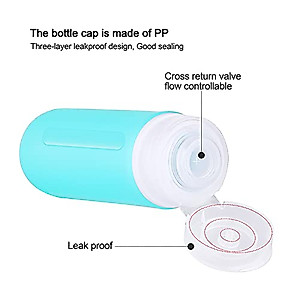 KHLZ Travel Bottles for Toiletries, Travel Size Containers BPA Free Leak Proof Travel Tubs Tsa Approved, Travel Accessories for Shampoo Conditioner Lotion (3oz, 3 Pack)