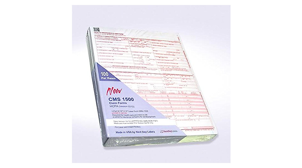 Buy New CMS 1500 Claim Forms - 100 Sheets