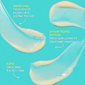 Dermalogica Clear Start Blackhead Clearing Fizz Mask (1.7 Fl Oz) Purifying Pore Cleansing Mask with Kaolin Clay and Sulfur - Absorbs Excess Oil To Purify Skin