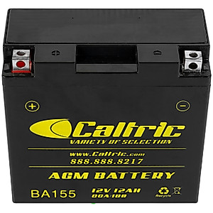 Caltric Agm Battery Compatible with Yamaha Xvs1100At V-Star 1100 Silverado 2003-2009