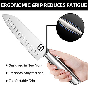 KnifeSaga 2024 Upgraded Knife Set 14 Piece Premium Japanese High Carbon Stainless Steel Kitchen Knife Block Sets with Built-in Sharpener, Razor Sharp Knives Set for Kitchen, Angled Acacia Wood Block