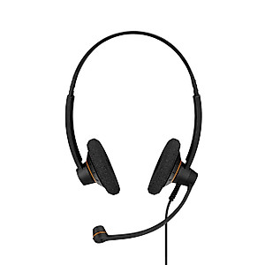 Sennheiser Consumer Audio SC 60 USB ML (504547) - Double-Sided Business Headset | For Skype for Business | with HD Sound, Noise-Cancelling Microphone, & USB Connector (Black)