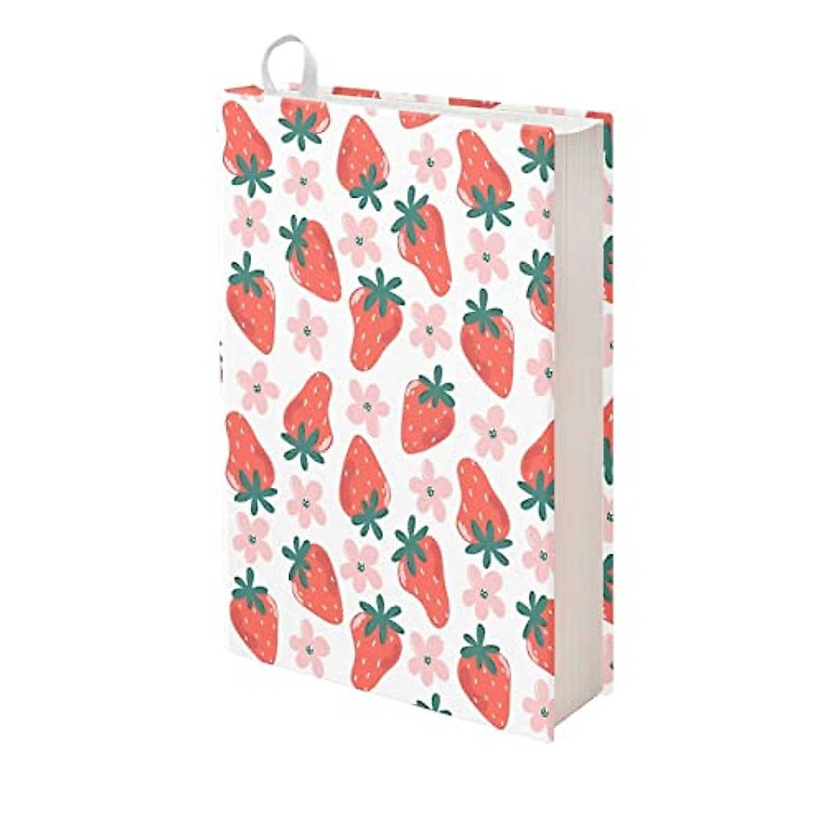 YEXIATODO Strawberry Stretchable Book Covers Funny Paperback Book Cover Fits Most Hardcover Textbooks up to 9x11 Adhesive-Free Nylon Fabric School Book Protector for Primary Secondary