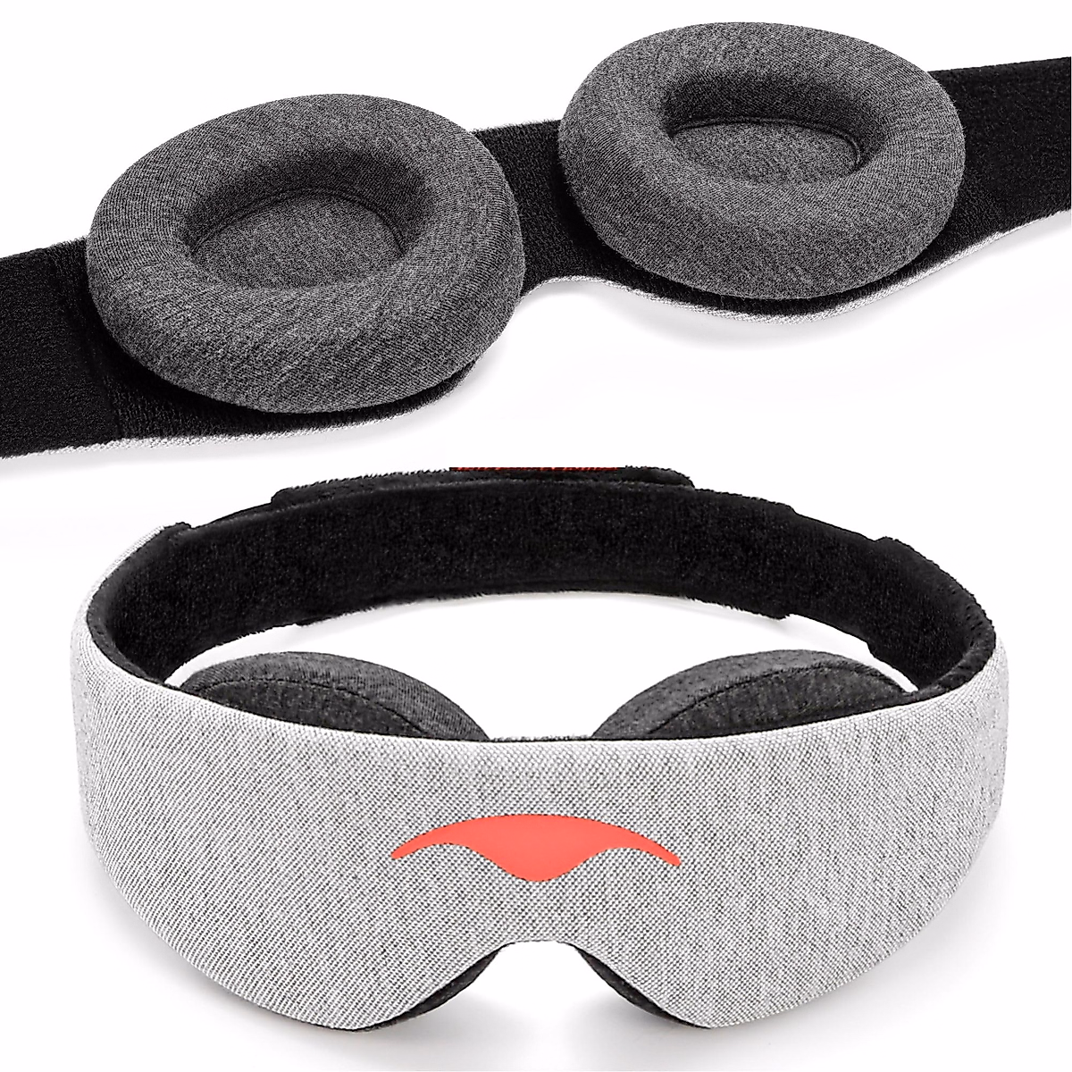 Manta Sleep Mask - 100% Light Blocking Eye Mask, Adjustable Sleeping Mask with Detachable Eye Cups, Ultra Comfortable for Women & Men, Zero Pressure on Lashes, Perfect for Deep Rest/Travel/Shift Work